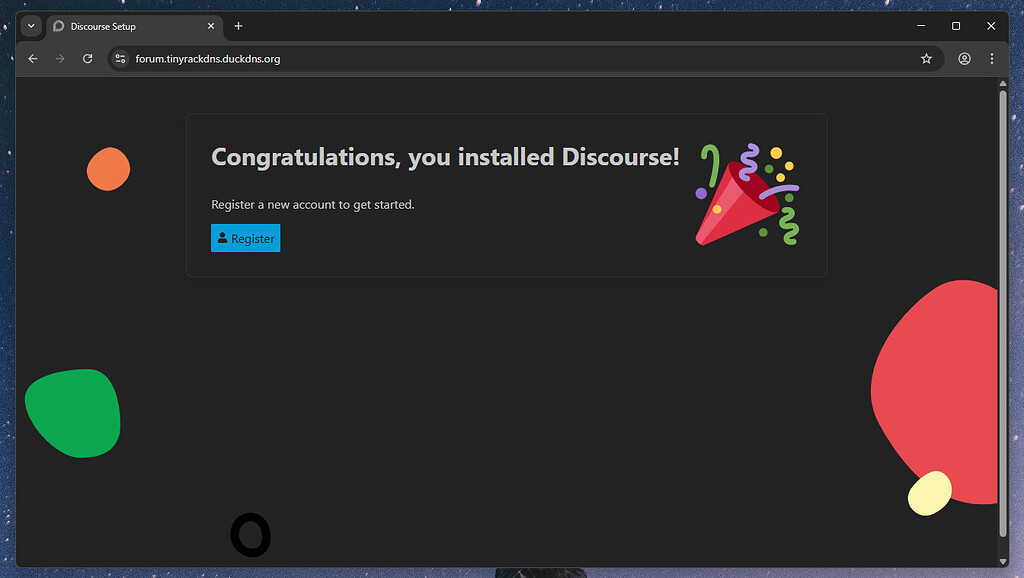 Discourse - 초기 설정하기 - 커뮤니티 - 타이니랙 포럼